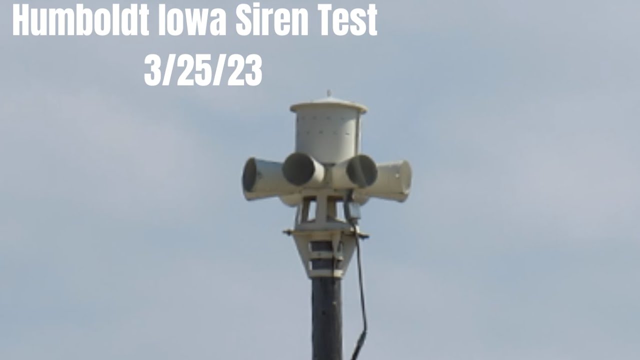 Humboldt IA Sentry 3V8-H Siren Test 1 Min Alert - YouTube