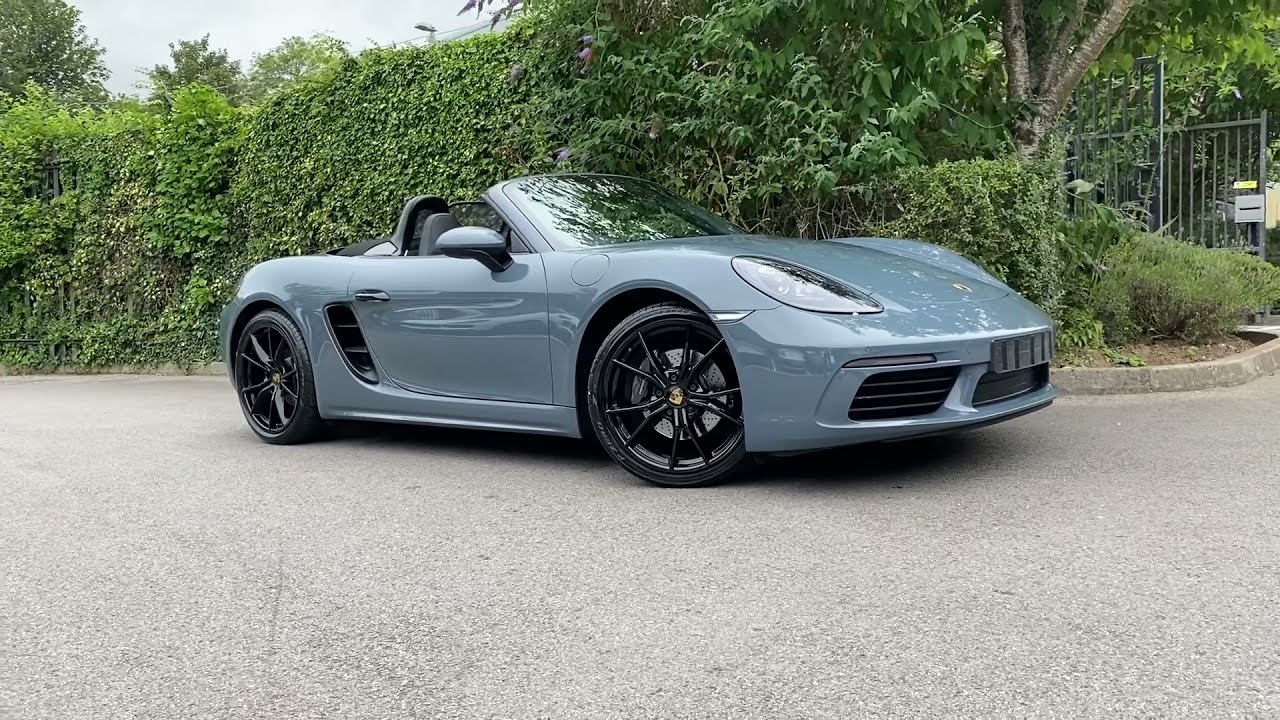 Porsche - 718 Boxster - Graphite Blue - YouTube