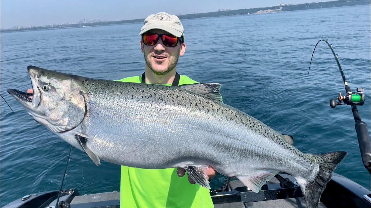 A WILD Day of ANGRY King Salmon! Great Lake Fishing - YouTube