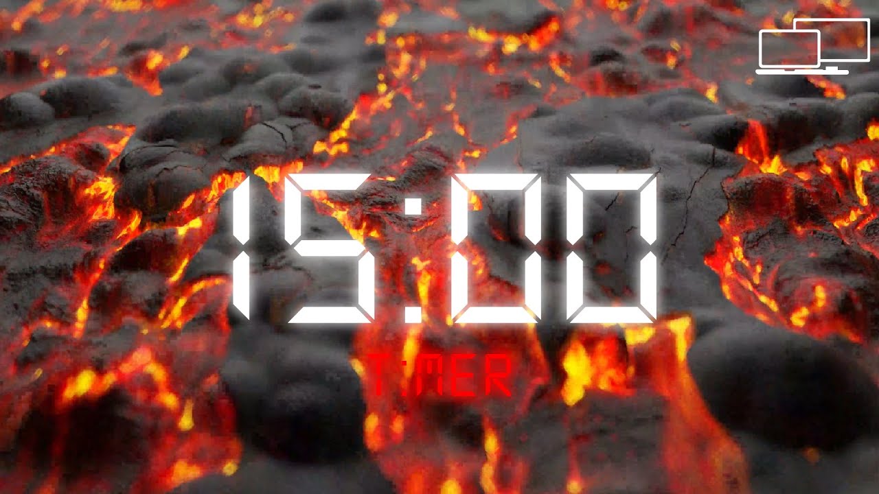 Timer 15 minutes | 🔥Lava River | 💻Desktop version - Horizontal | 📖Study ...