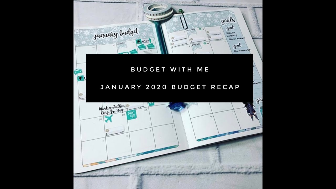 January 2020 Monthly Budget Recap - YouTube
