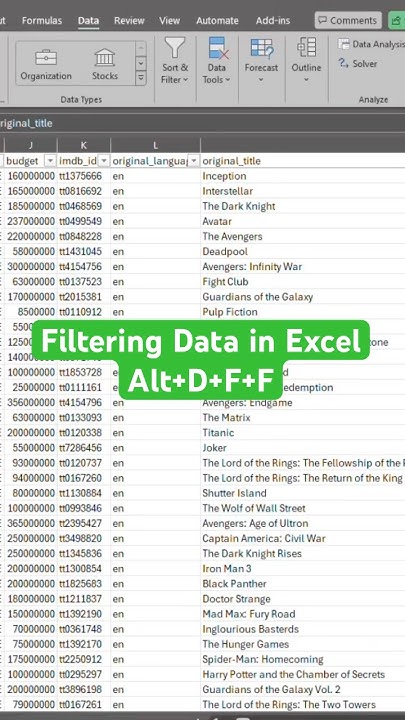Filter Data in Excel #learnexcel #exceltips #exceltricks #excel #excelpro #filterdata # ...