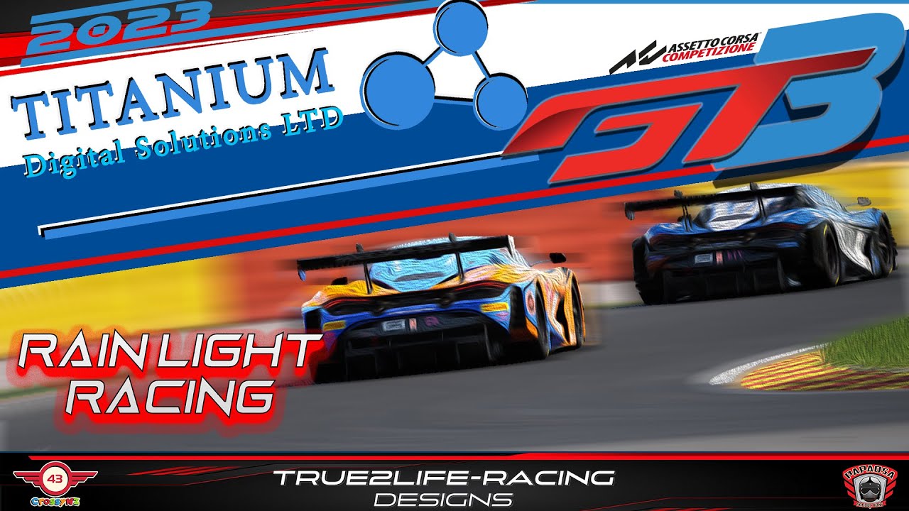 RAIN LIGHT RACING | GT3 SERIES S-4 | ROUND-8 | SPA-FRANCORCHAMPS - YouTube