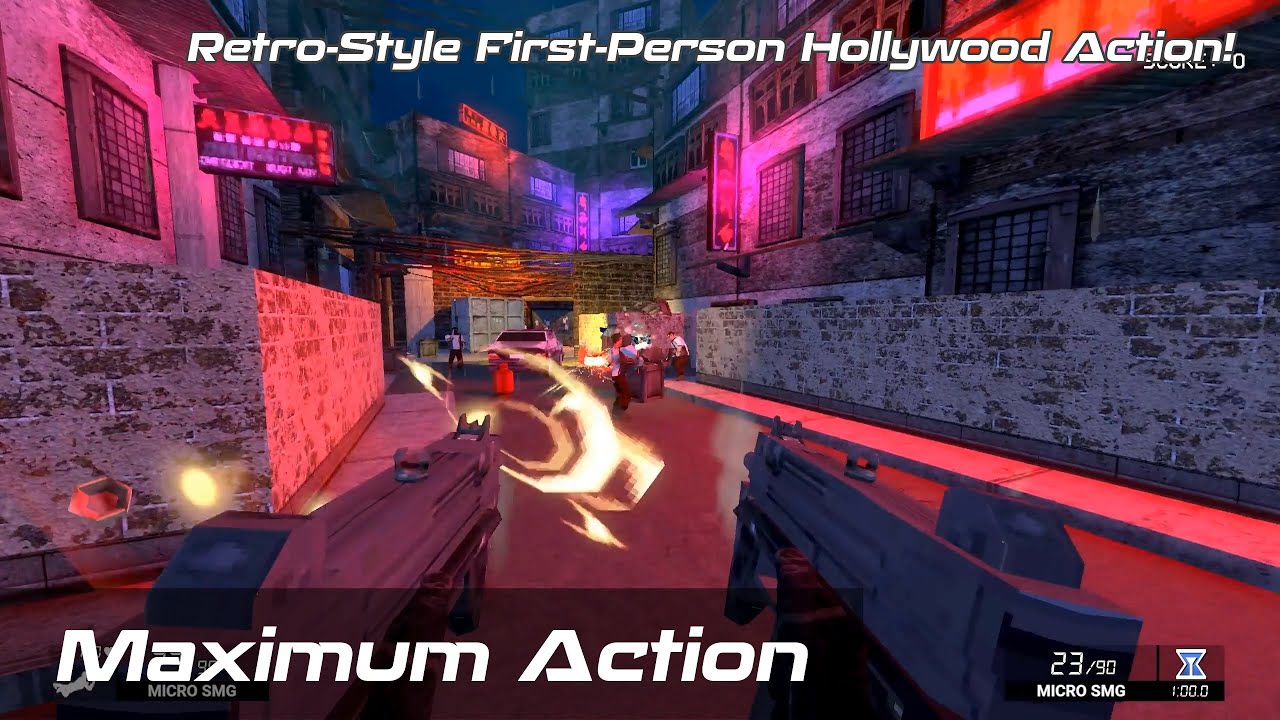 Maximum Action | Retro-Style First-Person Hollywood Action! - YouTube