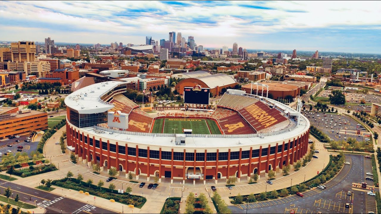 University of Minnesota Popular Strip Plus Huntington Bank Stadium ...