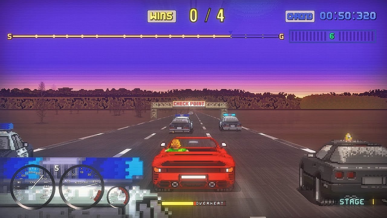 Turbo OutRun Reimagined v0 5 pOLICE CHASE - YouTube