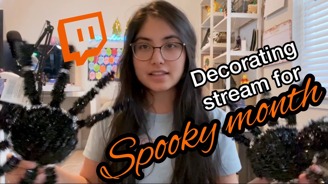 Decorating Stream for Spooky Month 🎃 - YouTube