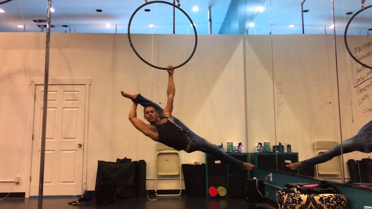 Aerial hoop Urban Jeans - YouTube