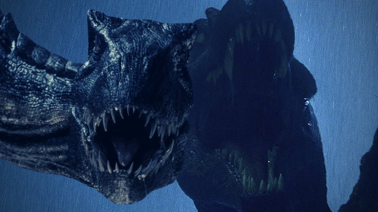 Jurassic Park III: Spinosaurus Defeat (Indoraptor Theme) - YouTube