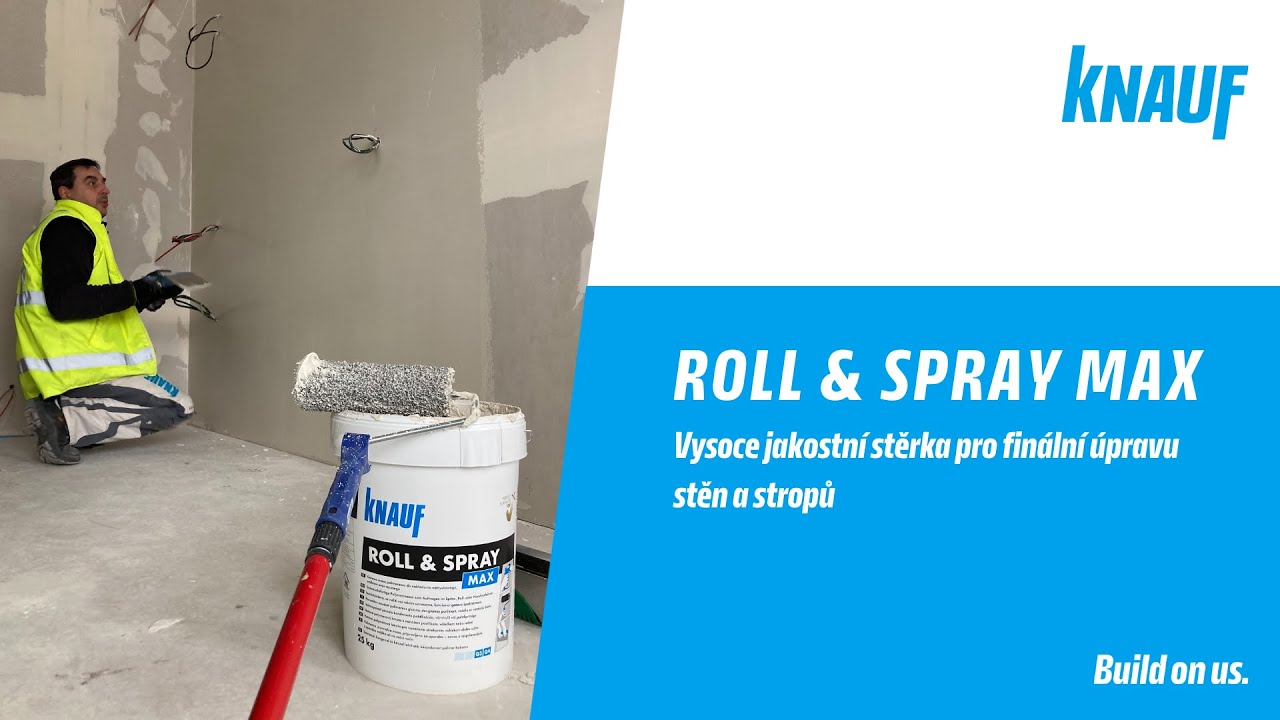 Roll & Spray Max – aplikace vysoce jakostní finální stěrky - YouTube