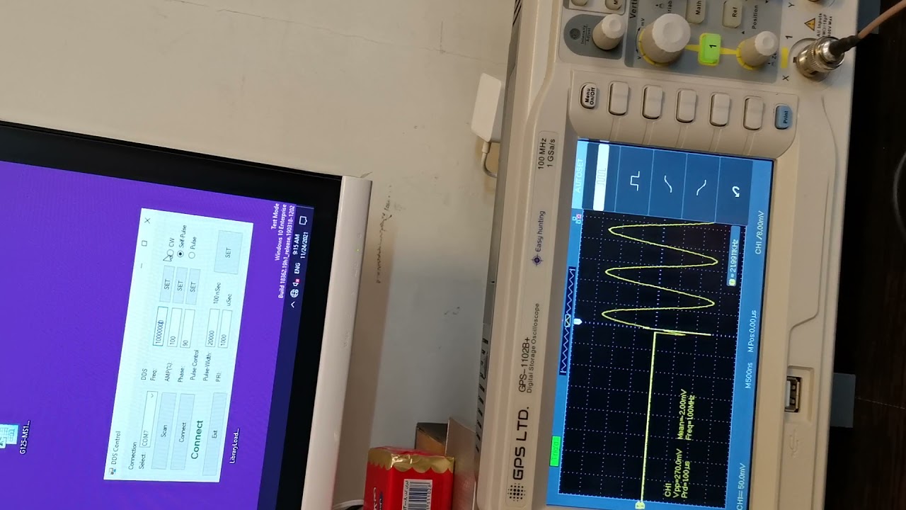 DDS (AD9910) - YouTube