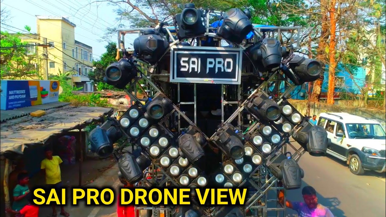 Sai Pro Dj Drone View || Sai Pro New DJ setup || RS Dj vlog - YouTube