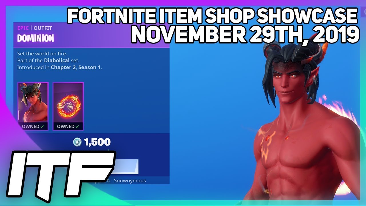 Fortnite Item Shop *NEW* DOMINION SET + BUNDLE! [November 29th, 2019 ...