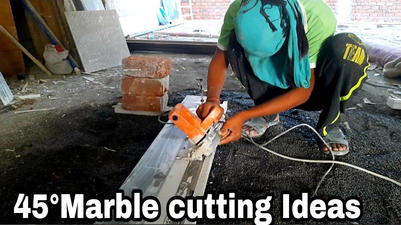 45° Marble cutting design, 45° कटिंग करने का तरीका, Granite 45° cutting ...