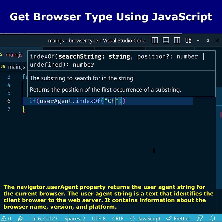 Detect Browser Type Using Javascript Shorts Youtube