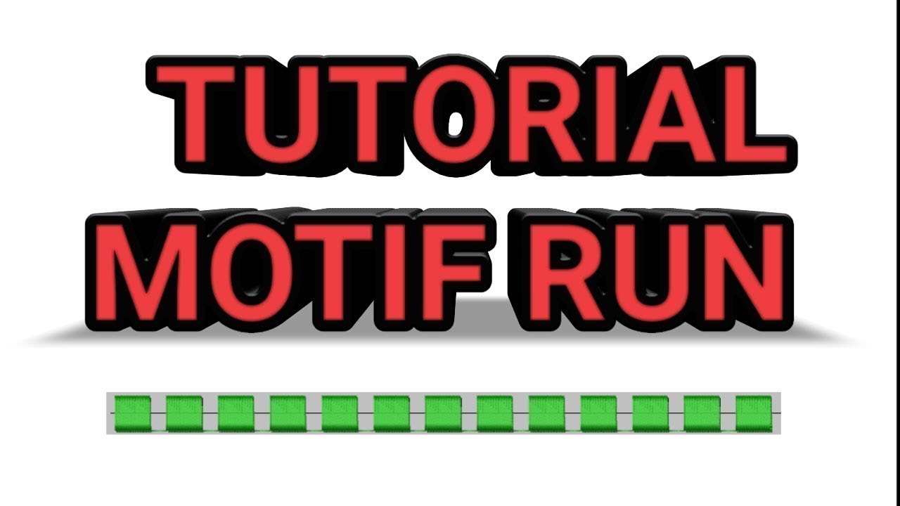 Cara Membuat Motif Running - YouTube