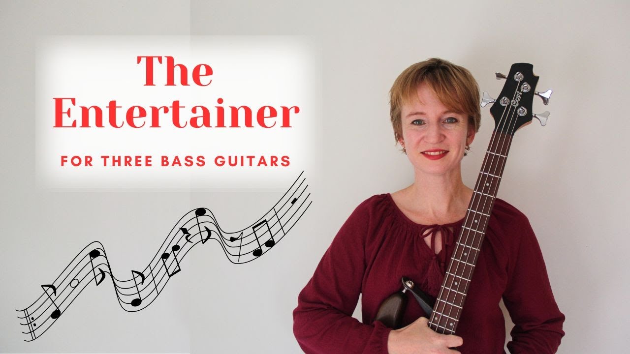 "The Entertainer" by Scott Joplin // Jazz piece for three Bass Guitars ...