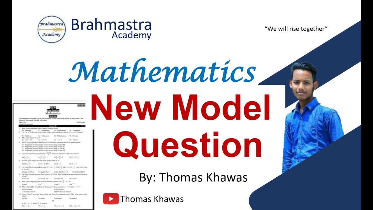 New Mathematics Model Questions Solution-2080 | Grade-12 | NEB | By ...
