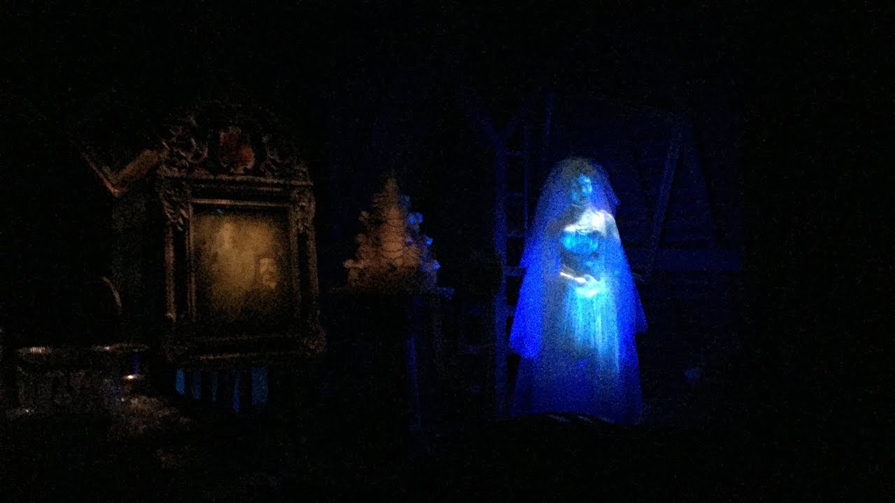 The Bride and the Ghost Hostess from the Haunted Mansion - YouTube
