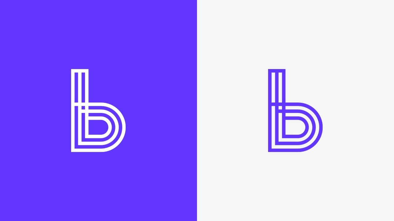 Illustrator Beginner Tutorial: Simple Letter B Logo - YouTube