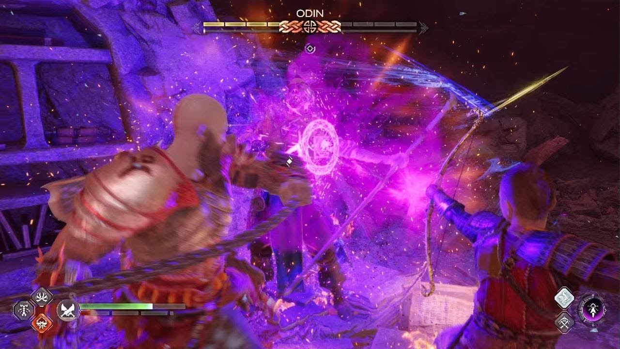 God of War Ragnarök Odin Fight Part 3 - YouTube