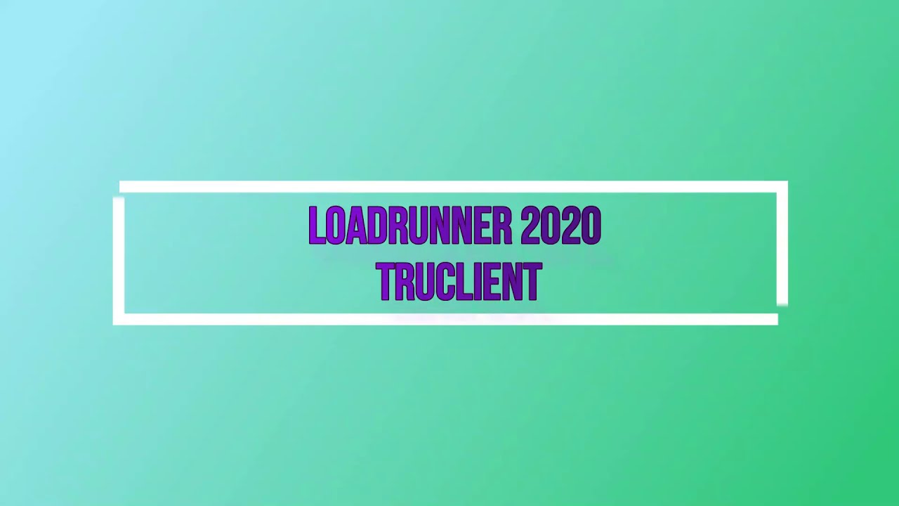 How To Record and Parametrize a TruClient Script with LoadRunner 2020 ... How To Record and Parametrize a TruClient Script with LoadRunner 2020 ...