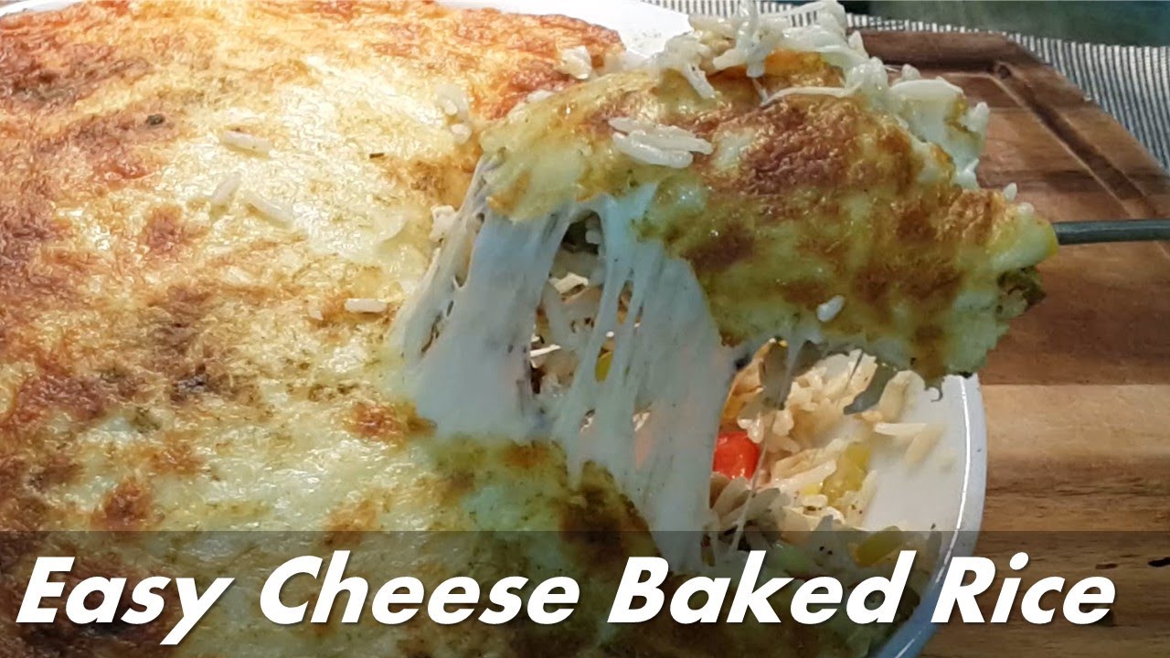 CHEESE BAKED RICE - Easiest Recipe, from Rice Cooker to Oven - YouTube
