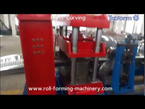 K span arch building quick span roll forming machine - YouTube