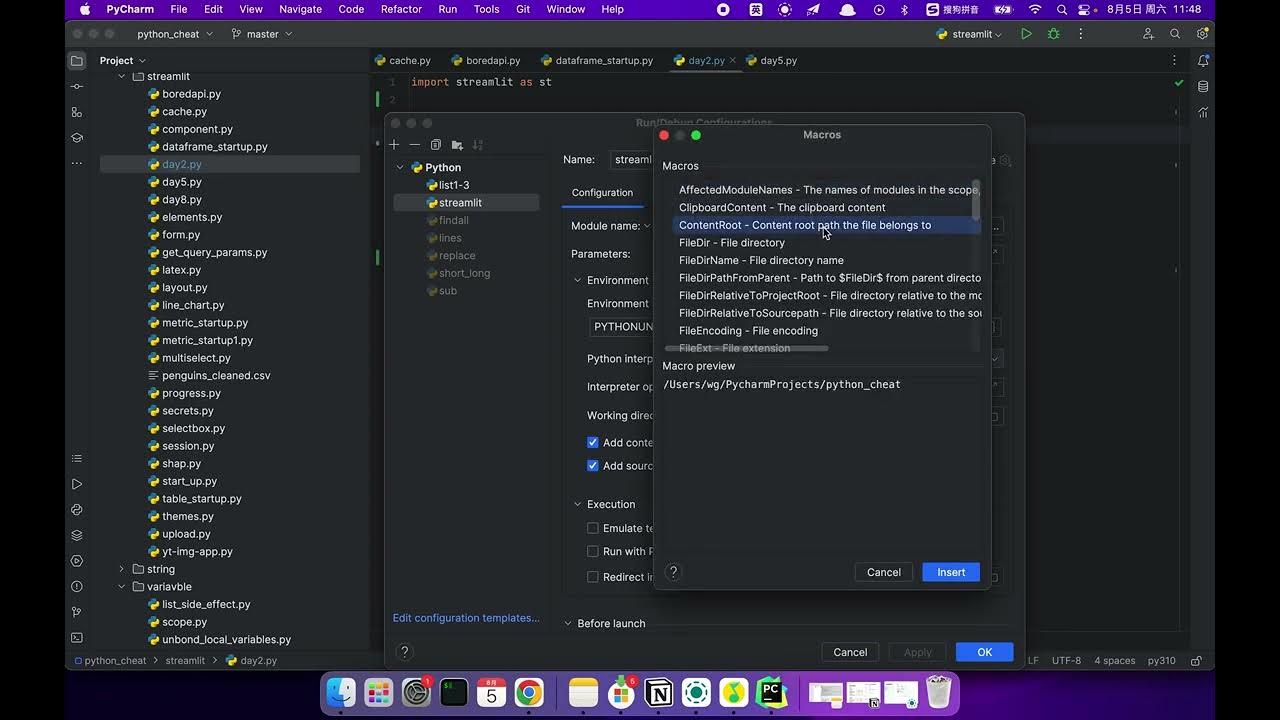 streamlit run in PyCharm - YouTube