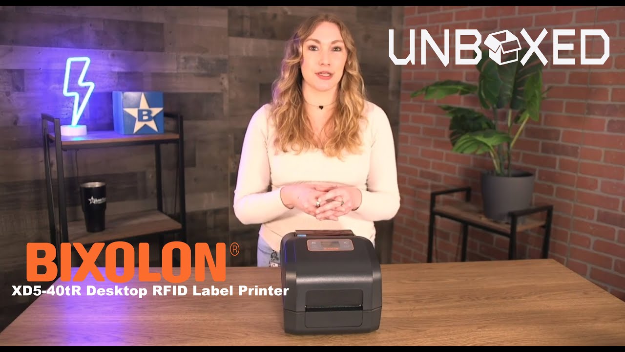 Unboxed - Bixolon XD5-40tR RFID Label Printer - YouTube