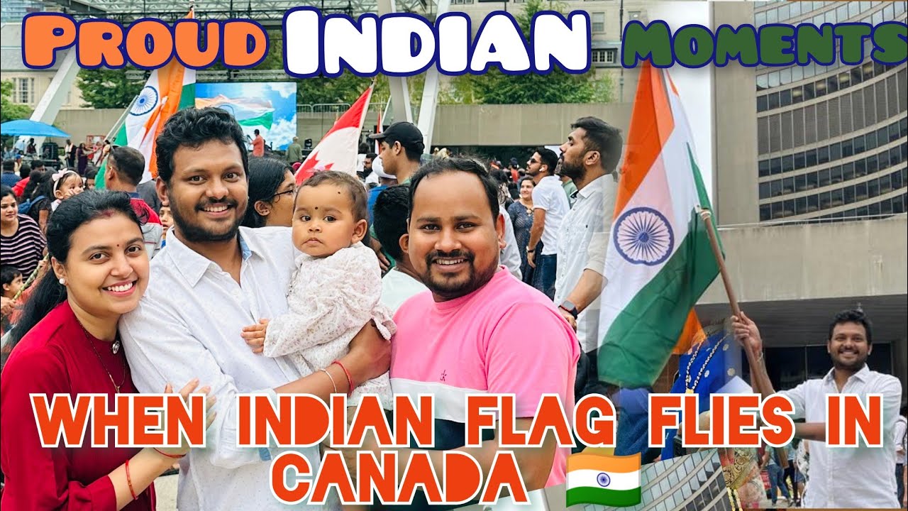 Vlog 86: Indian Flag Flies in Canada 🇮🇳 | Indian Festival in Toronto ...
