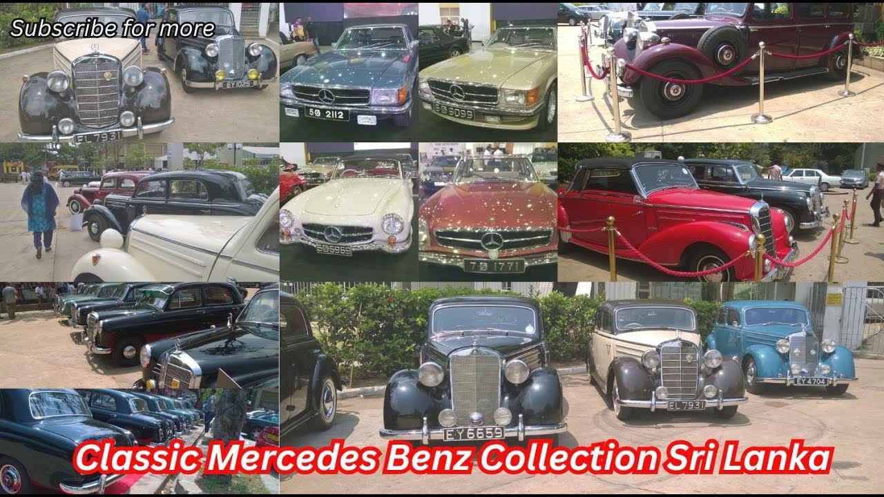 Vintage Cars Sri Lanka - Classic Mercedes Benz Collection - YouTube
