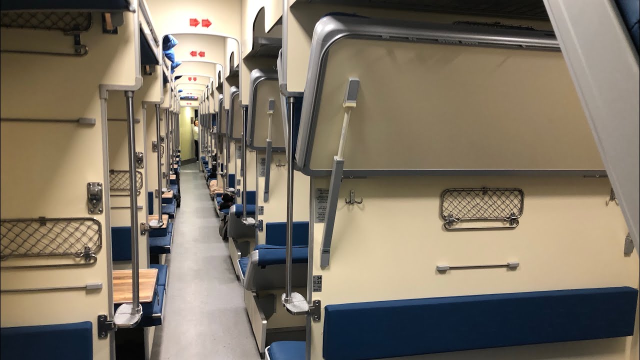 Excerpts: a walk-through of a brand new Russian-built sleeper train ...