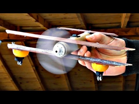 How to Make A Plane With DC Motor - YouTube