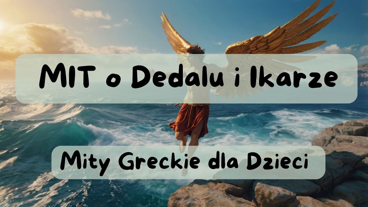 Mit Dedal i Ikar🏛️| Mity Greckie dla Dzieci| Lektura z obrazkami #mitygreckie #bajka #lektura # ...