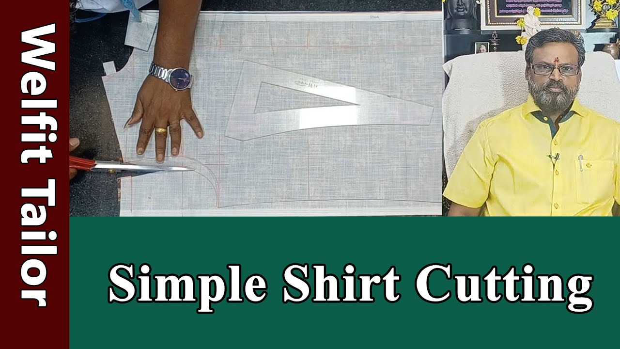 Simple Shirt Cutting Detailly Explained in Tamil | Basic Tailoring in ...