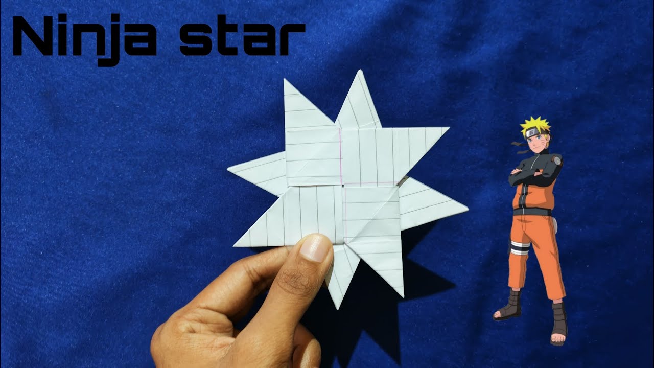 Ninja shuriken || How to make || How to Make a Paper Ninja Weapon in 2 ...