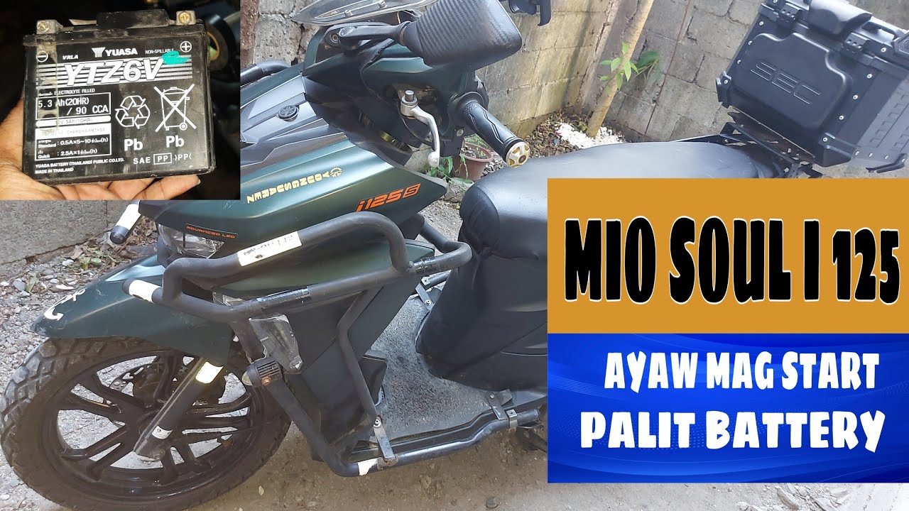 Paano Mag Palit Ng Battery || Yamaha Mio Soul i 125s - YouTube