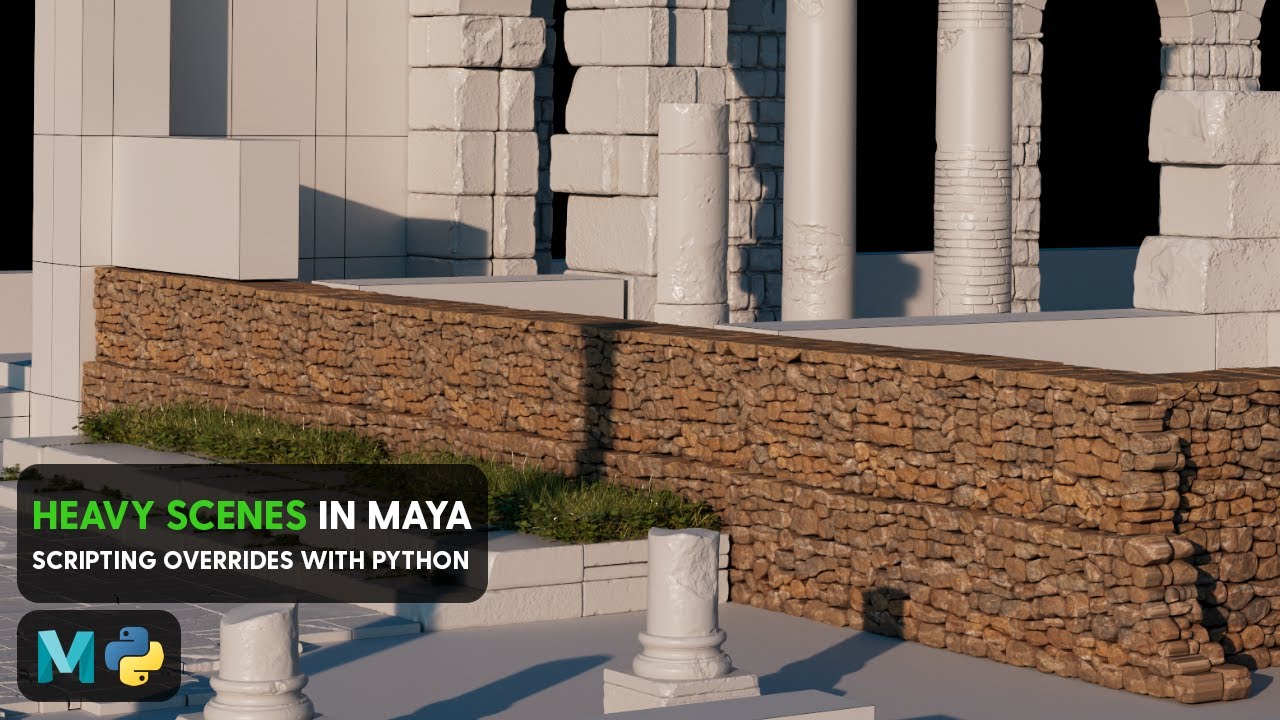 Handling big scenes in Maya's viewport - YouTube
