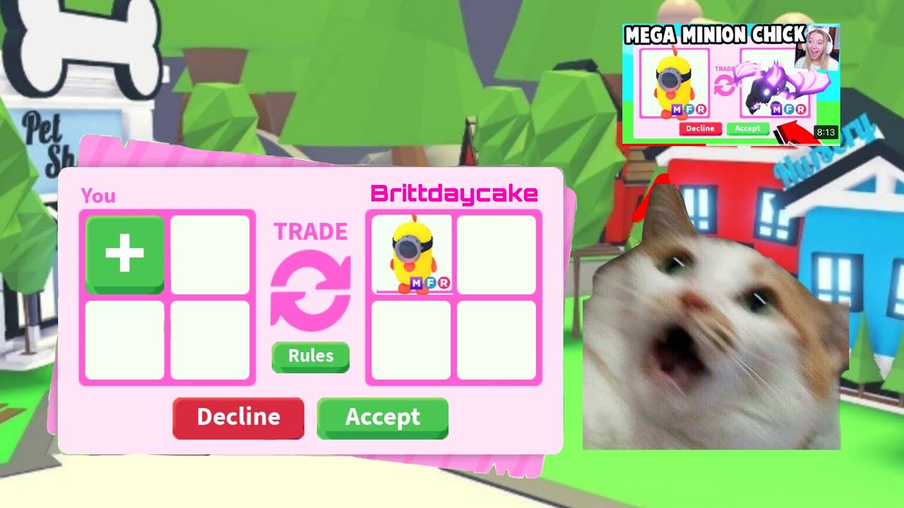 I met @brittdaycake in roblox(adopt me!) - YouTube