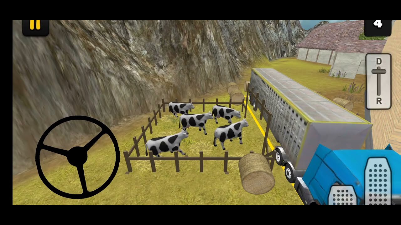 🏞️Farm Truck 3D: Cow 🐄 Transport🚛 | Level - 04 & 05 | M.R Game Play ☺️ ...