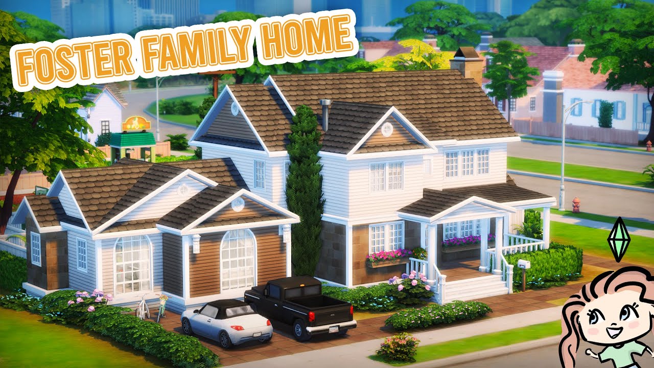 Foster Family Home 💗 || The Sims 4 Speed Build - YouTube