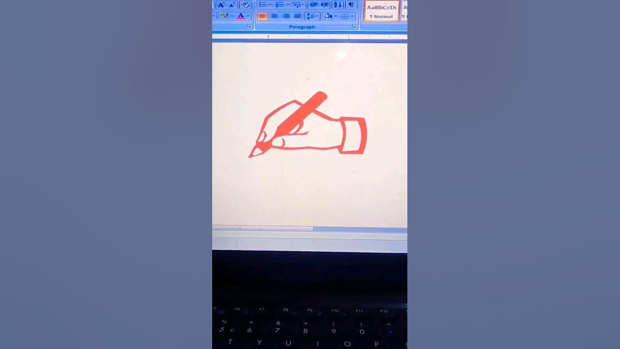 Create Hand with Pen symbol in ms word #shorts - YouTube