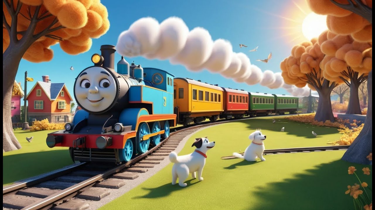 The Train on the Track Goes Choo, Choo | Fun Train Song for Kids | Sing ...