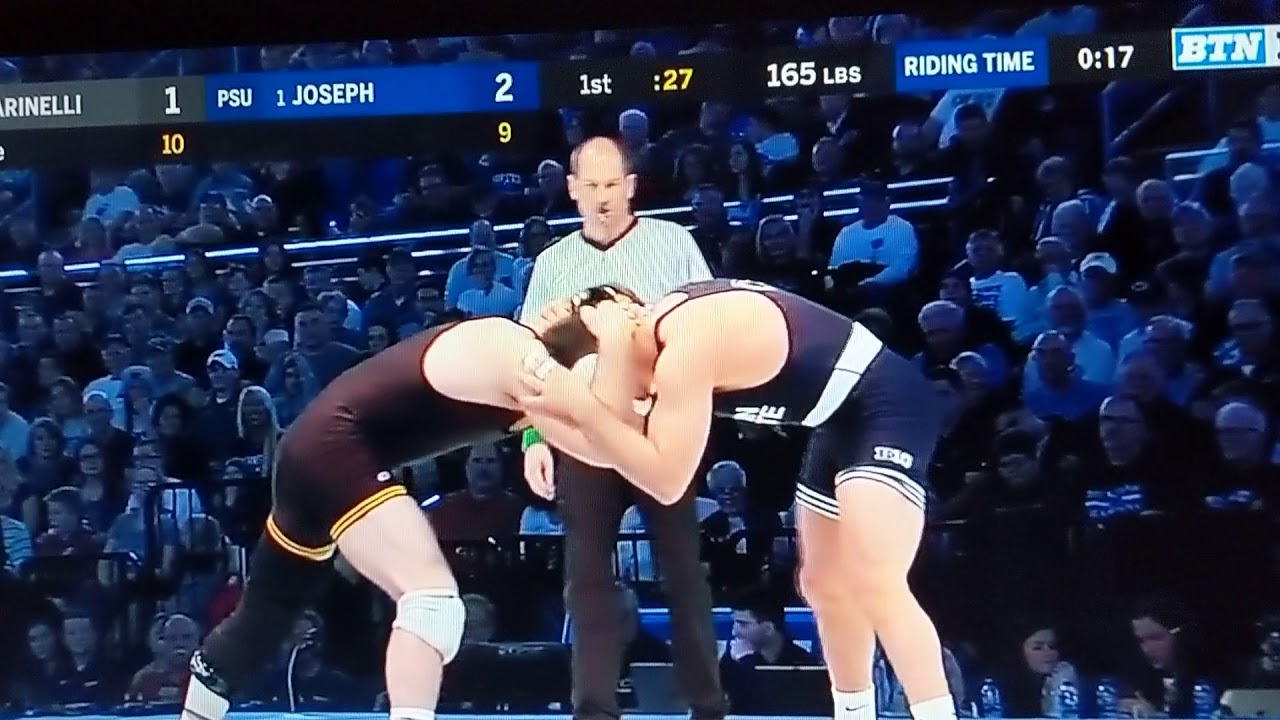 Vincenzo Joseph (Penn State) vs Alex Marinelli (Iowa) 2/10/2018 - YouTube