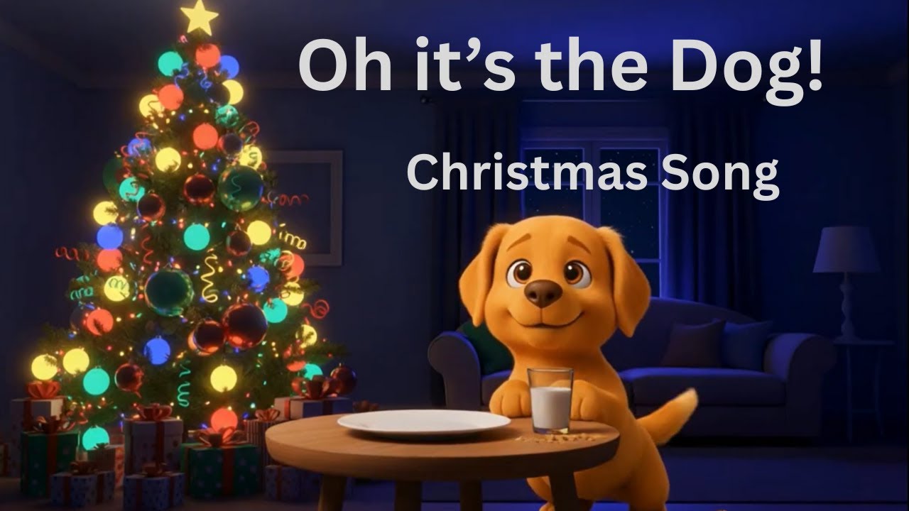 Santa’s Coming! 🎅 Oh it's just the Dog Christmas Song for Toddlers Kids ...
