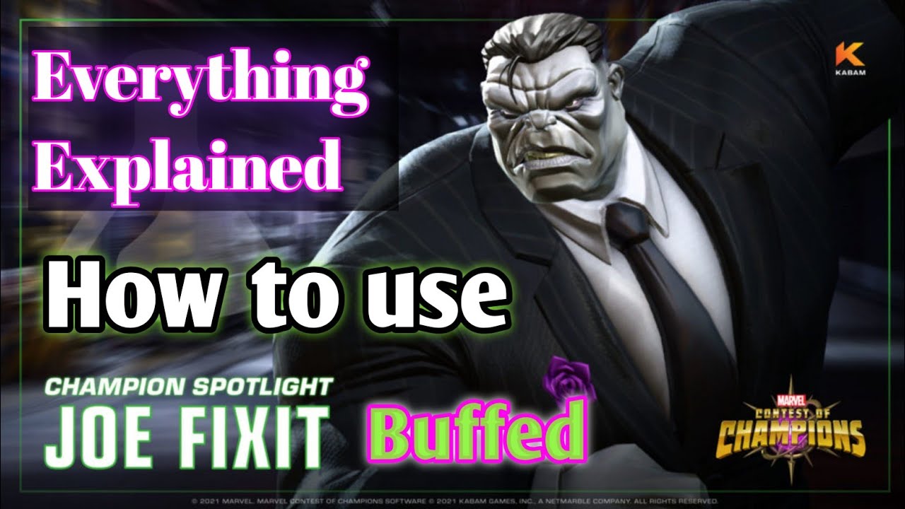 How to use Buffed Joe Fixit Effectively / Everything Explained / Marvel ...