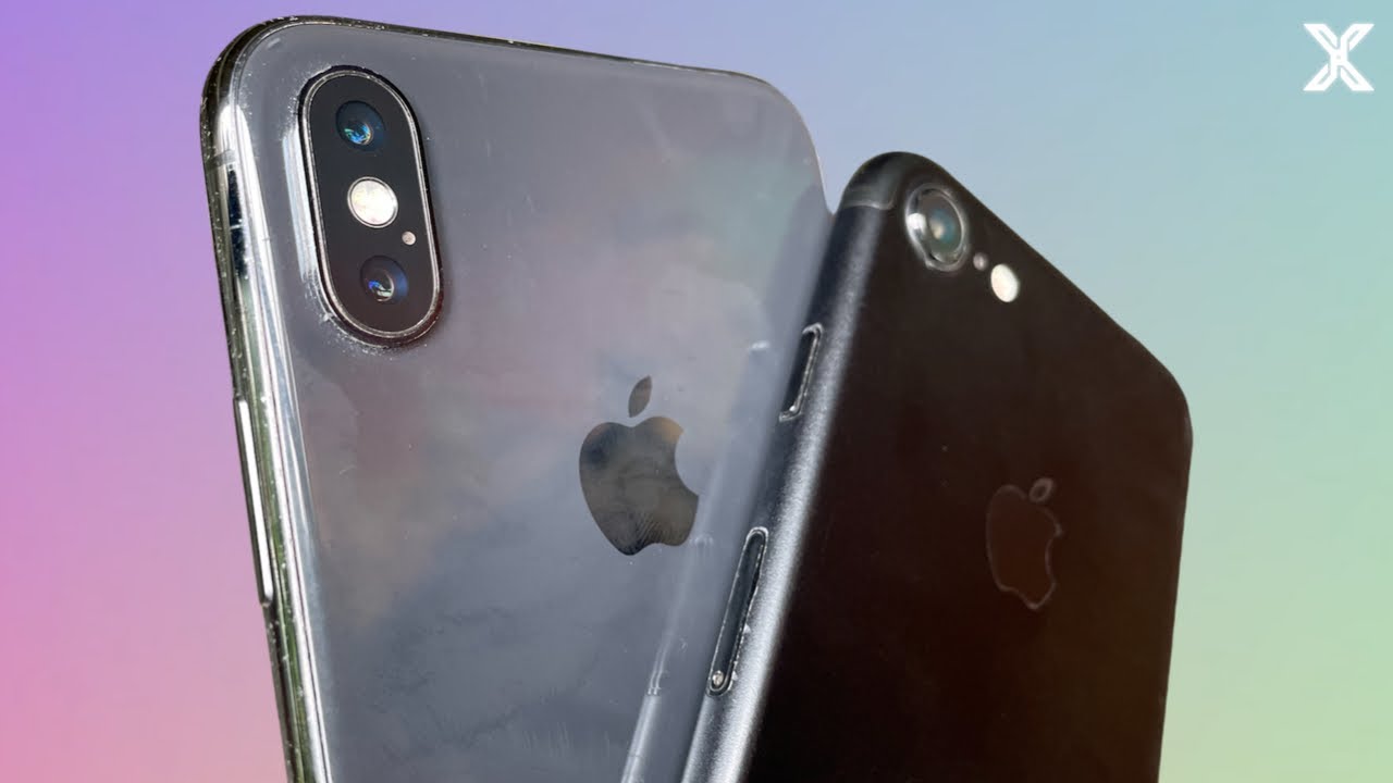 iPhone X vs iPhone 7 😐 - YouTube