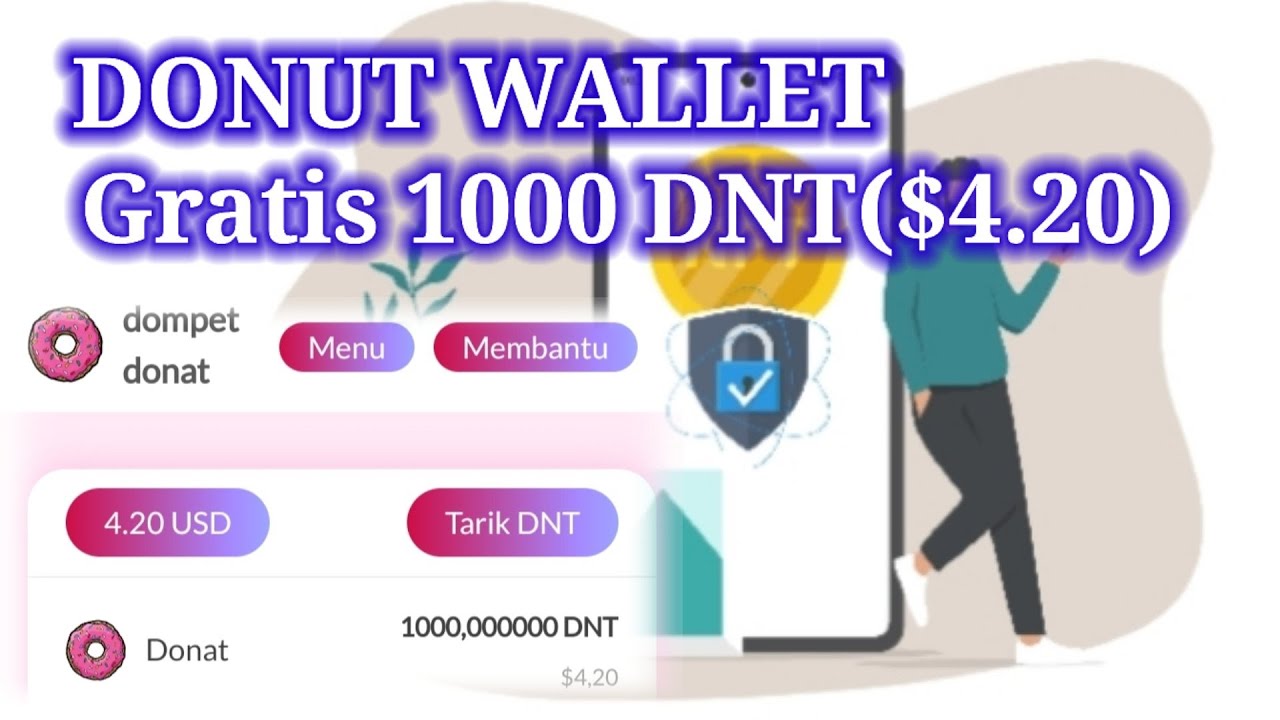 DONUT WALLET Airdrop Gratis 1000 DNT ($4.20) bisa langsung withdraw ...
