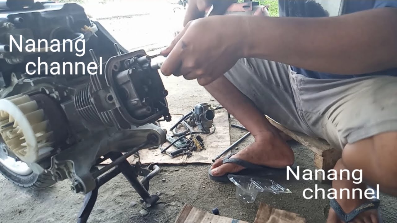 Bongkar pasang blok deksel Honda beat 110 - YouTube